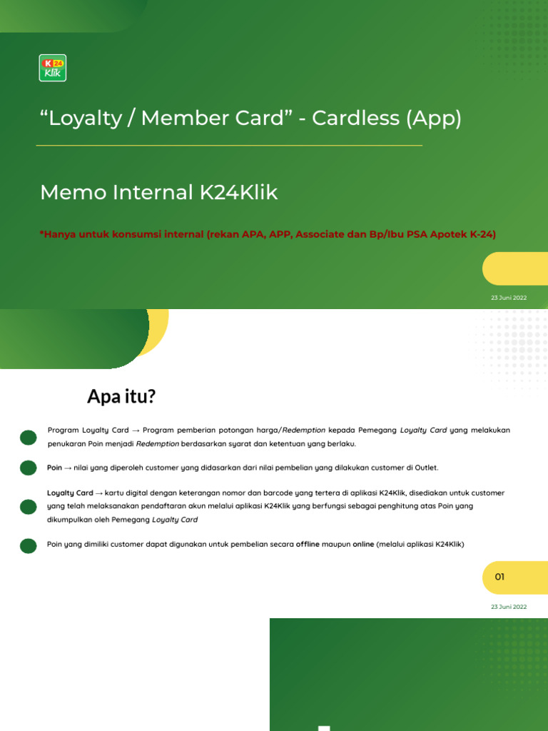 Memo Internal Loyalty _ Member Card | PDF
