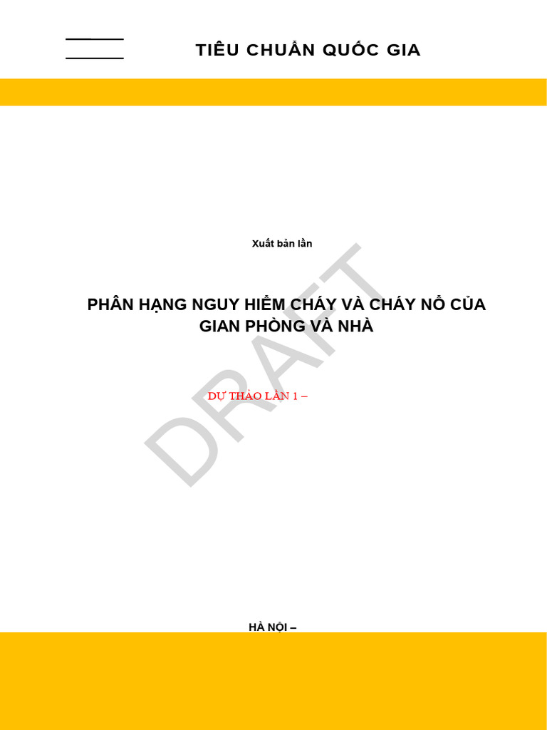 DT TCVN Phan Hang Nguy Hiem Chay Va Chay No Cua Gian Phong Va Nha | PDF