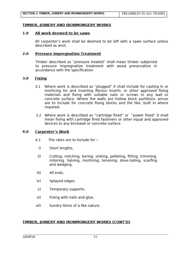 Timber and Joinery Works Overview | PDF | Lumber | Carpentry