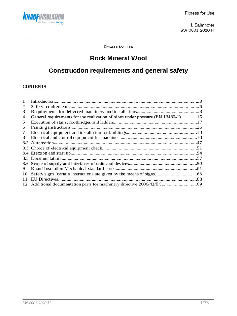 SW-0001-2020-H Fitness for Use (FFU) | PDF | Stairs