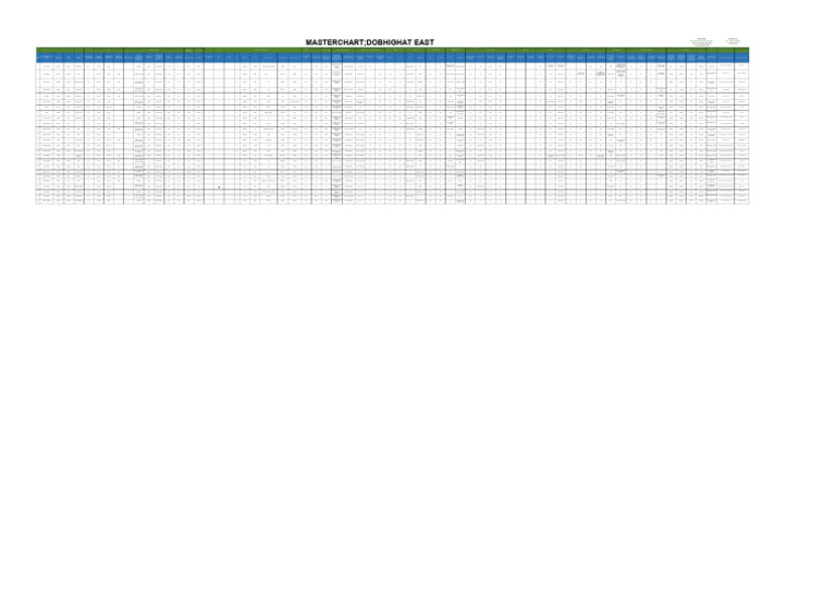 Marsha Master Chart | PDF | Public Health