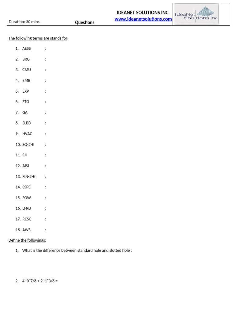 Steel Construction Terminology Guide | PDF