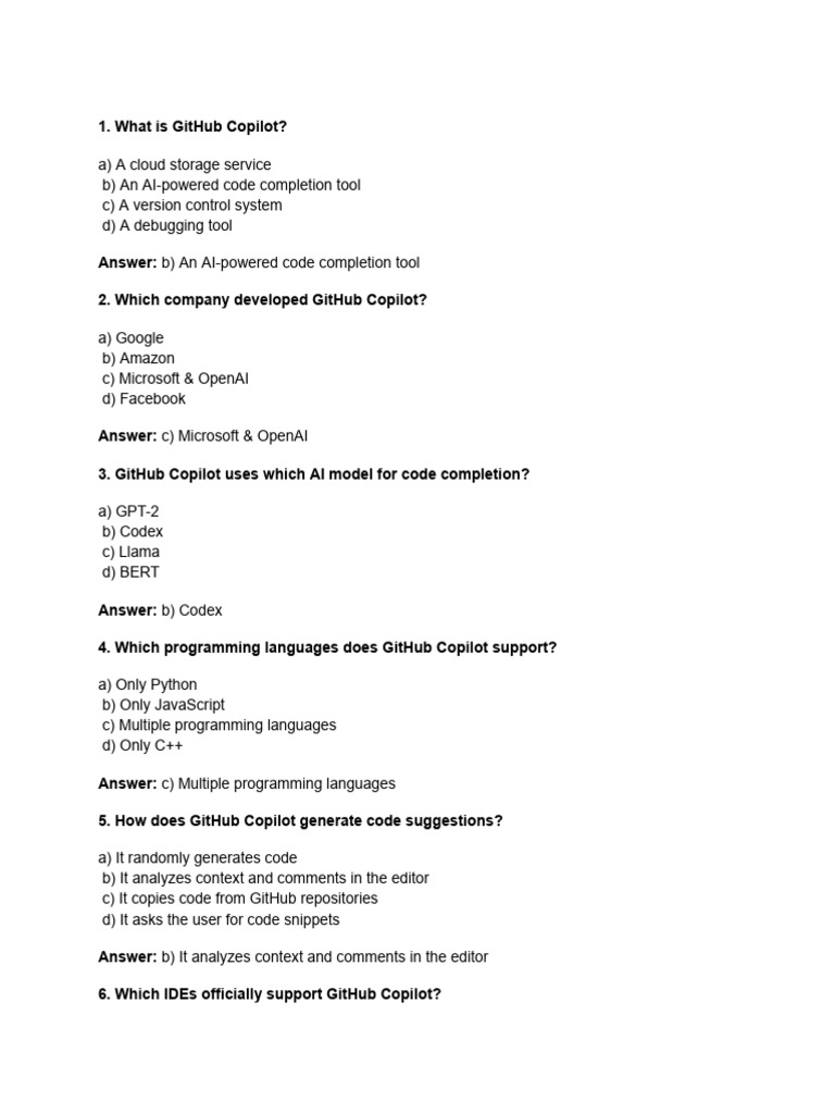 Github Copilot | PDF | Computer Programming | Computing