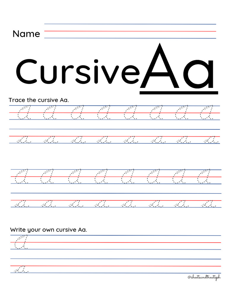 Cursive Aa | PDF