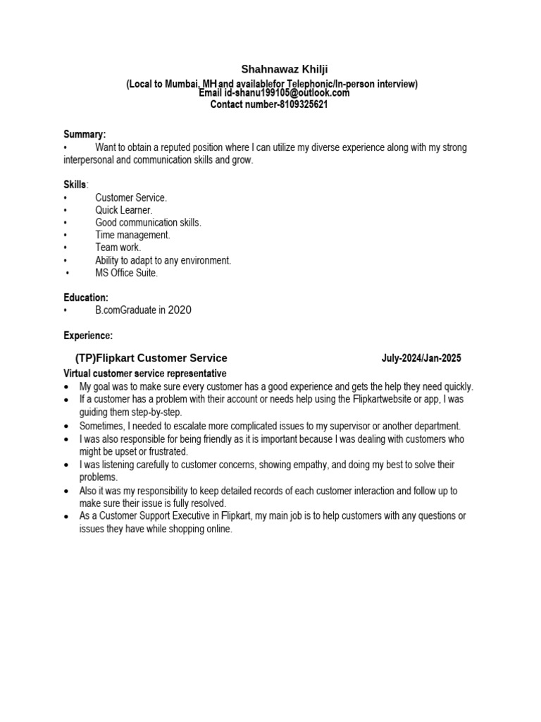 Shanu Official Reesume | PDF