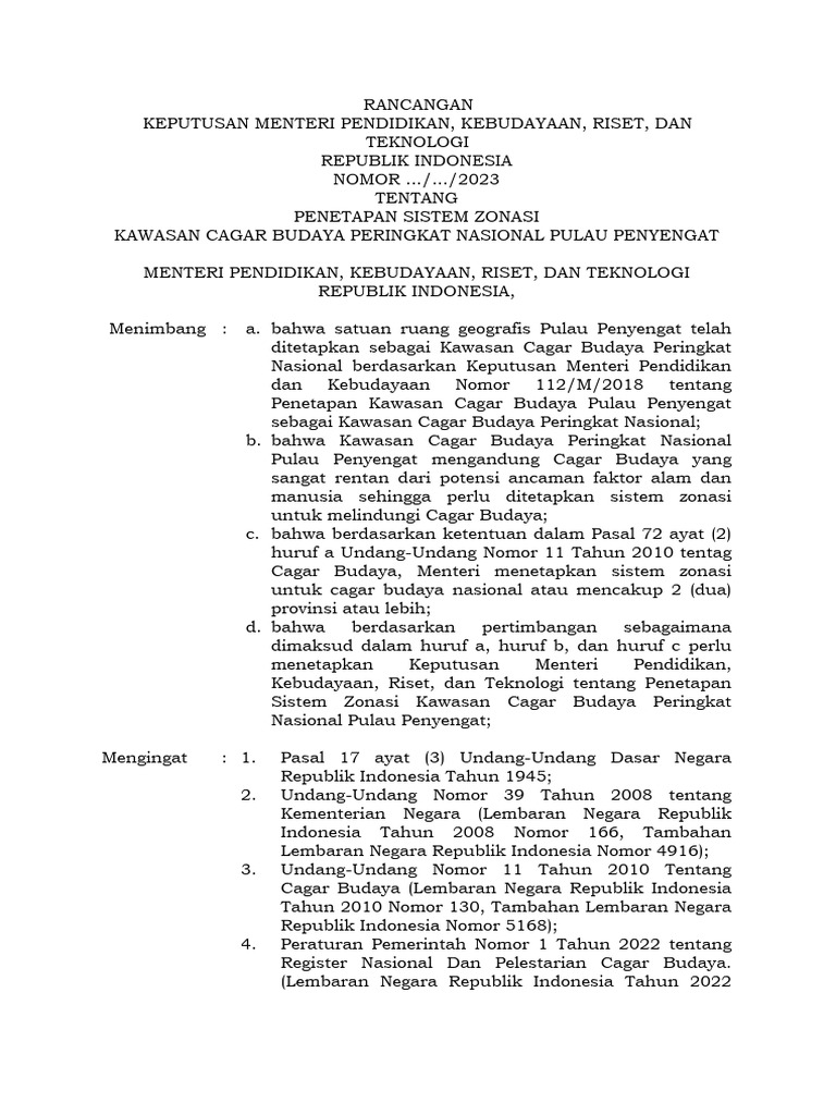 RKM Zonasi KCBN Penyengat | PDF