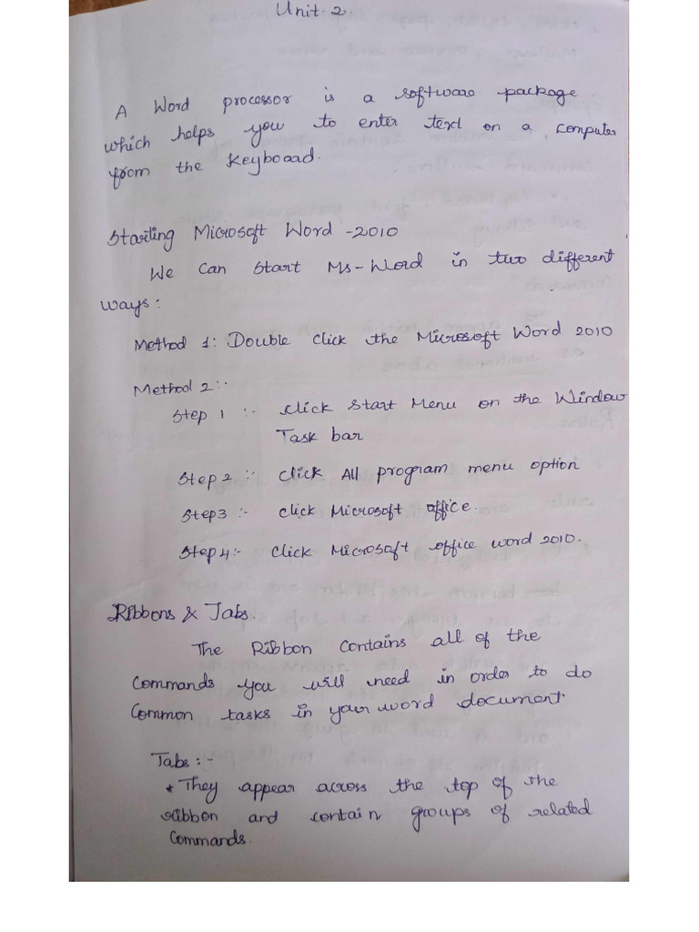 FIT Unit2 Notes | PDF