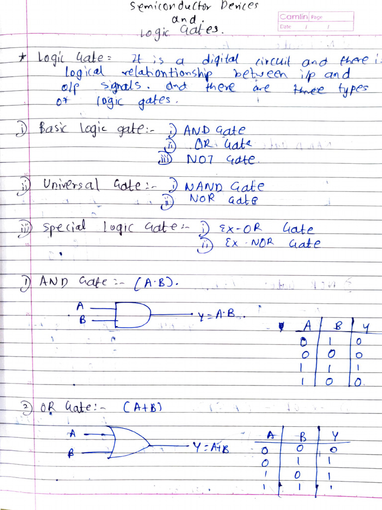 Semiconductors and Logic Devices | PDF