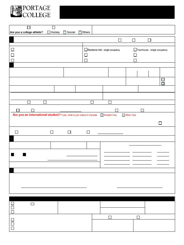 Student Housing Application Form | PDF | Renting