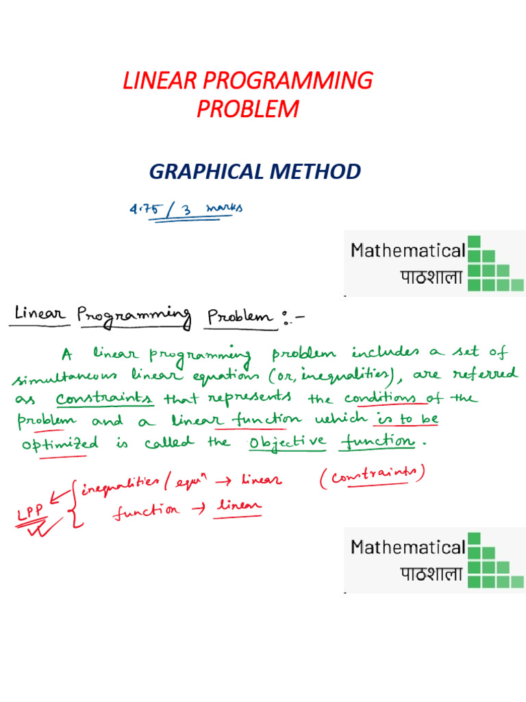 LPP (CSIR-NET) Complete Notes | PDF