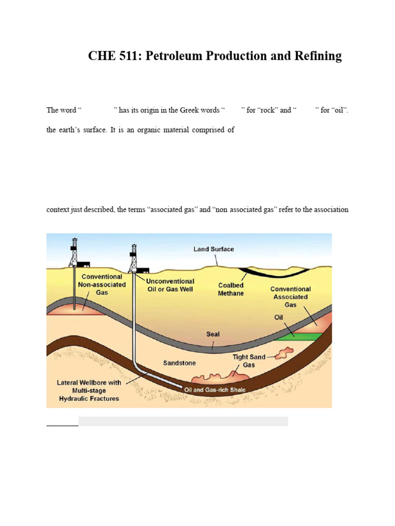 CHE 511_Note_P1 | PDF | Petroleum | Oil Well