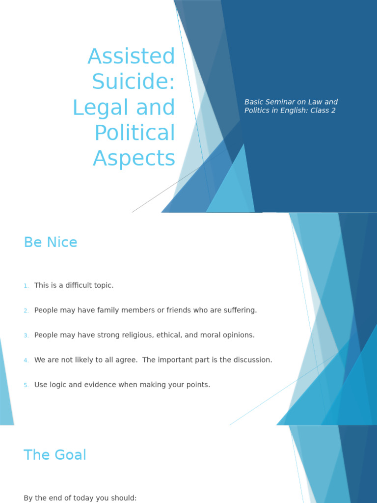 Legal and Political Aspects of Assisted Suicide | PDF | Suicide | Justice