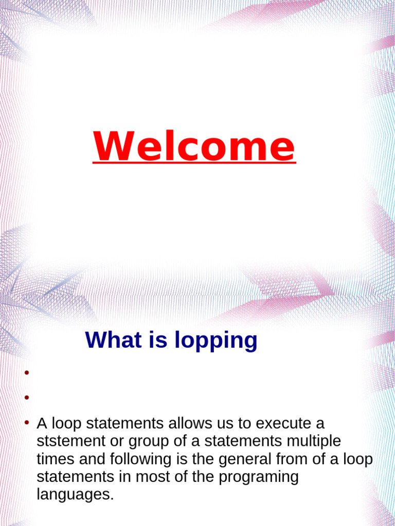 Understanding Loop Statements in Programming | PDF