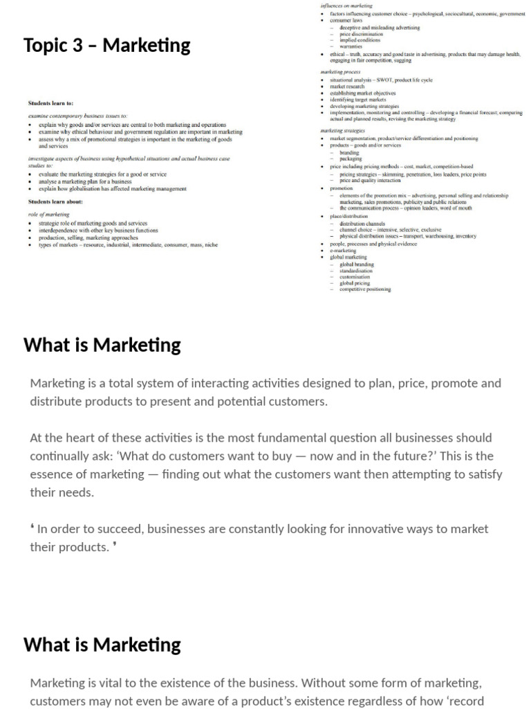Understanding Marketing Strategies | PDF | Marketing | Sales