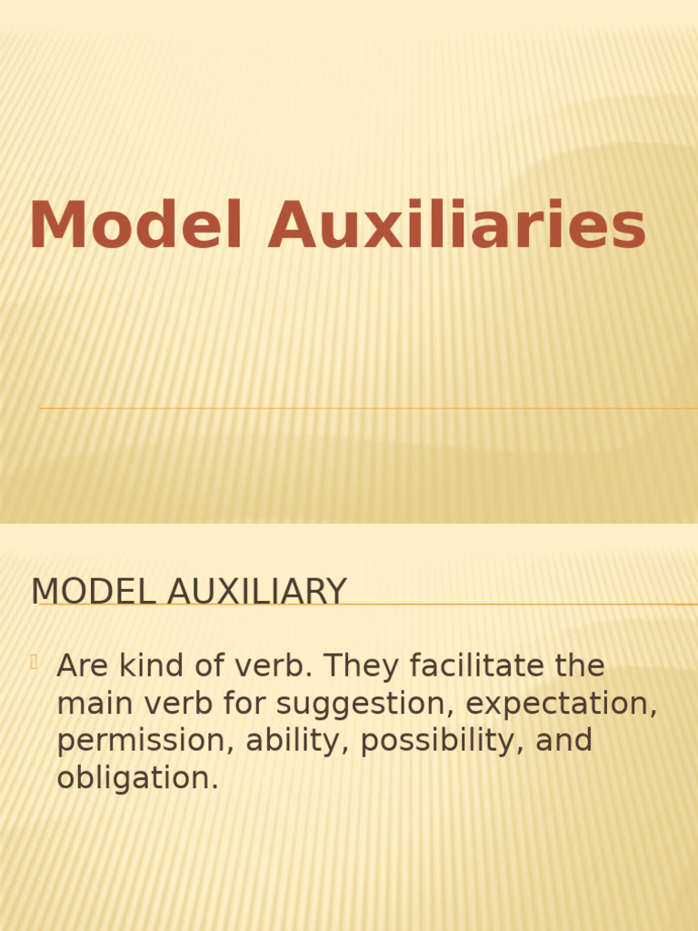 Modal Auxiliary | PDF | Grammar | Linguistics