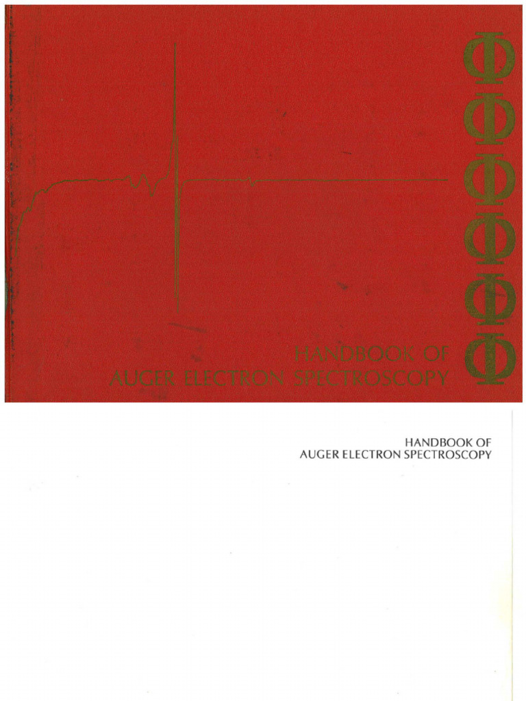Auger Electron Spectroscopy Handbook | PDF | Spectroscopy | Spectral ...
