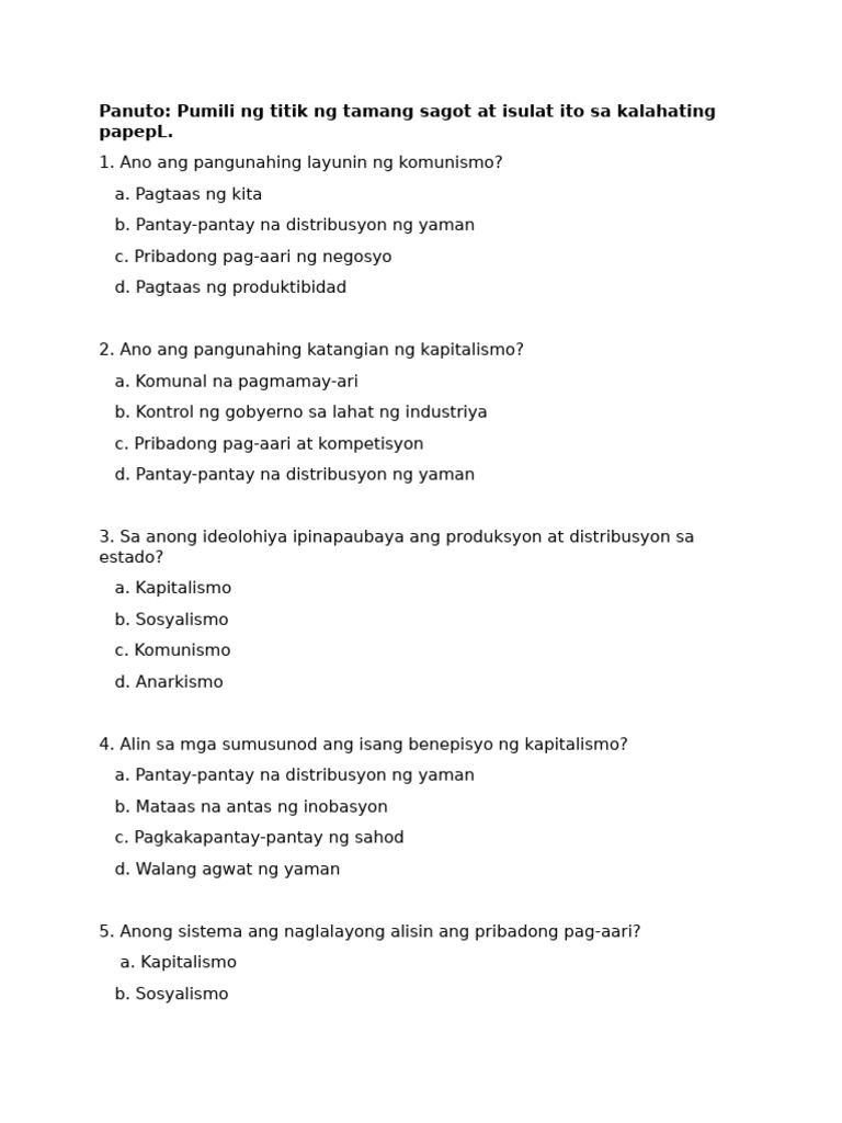 20 Questionnaire | PDF