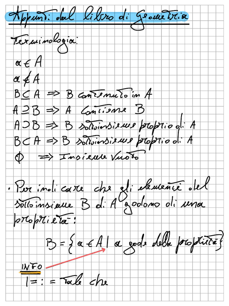 Geometria Appunti 1 | PDF
