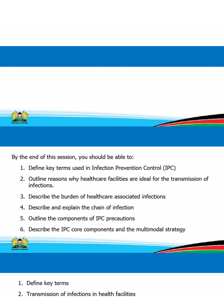 Session 1 Introduction To IPC Use | PDF | Infection | Hospital Acquired ...