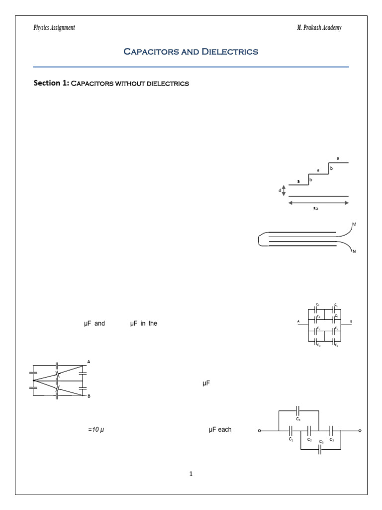 Capacitors and dielectrics mpi | PDF | Capacitor | Capacitance