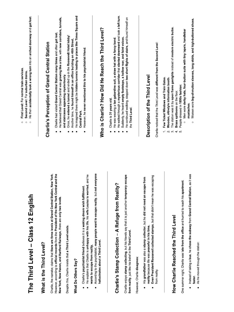The Third Level | PDF