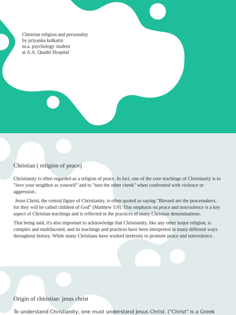 Christian | PDF | Jesus | Salvation