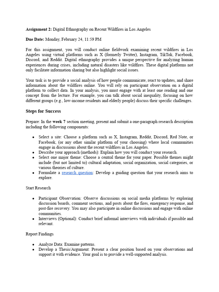 Second Essay Assignment Rubric-1 | PDF | Citation | Ethnography