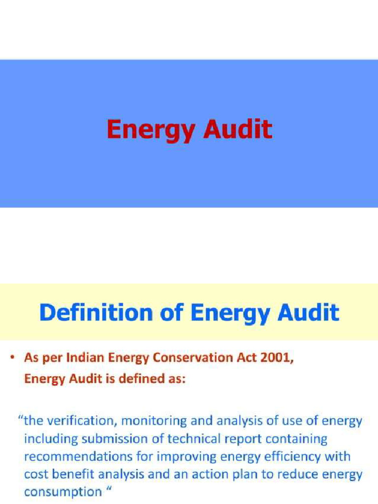 Energy Audit | PDF