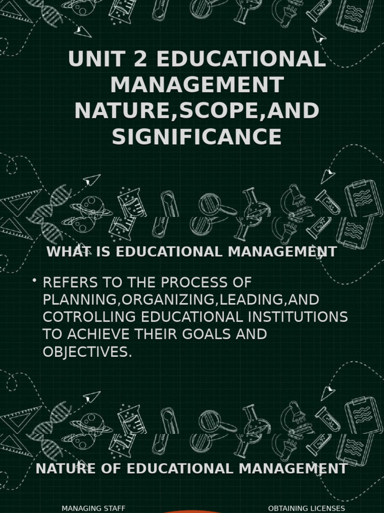 Unit 2 Educational Management Nature,Scope, | PDF | Knowledge | Evaluation