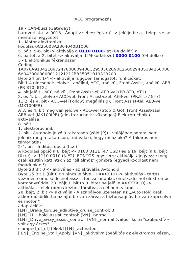 ACC Programozás | PDF