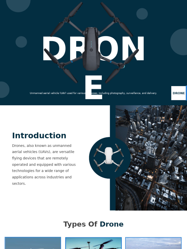 SlideEgg - 73744-Drone PowerPoint Presentation | PDF | Unmanned Aerial ...