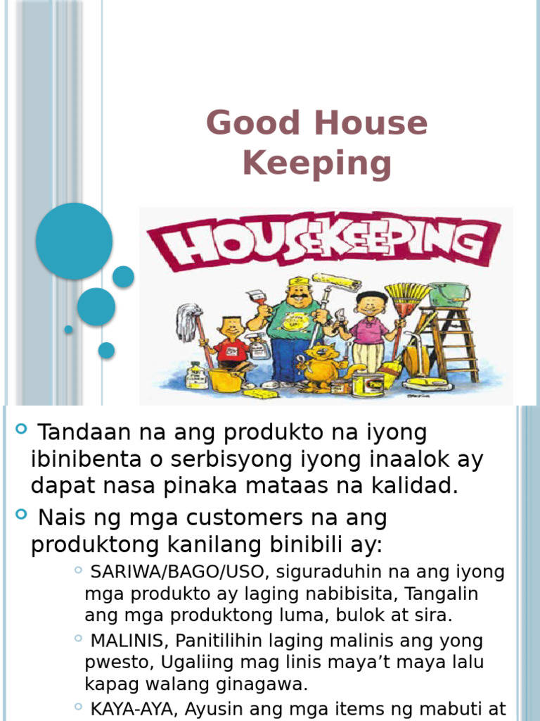 Module4 Good House Keeping | PDF