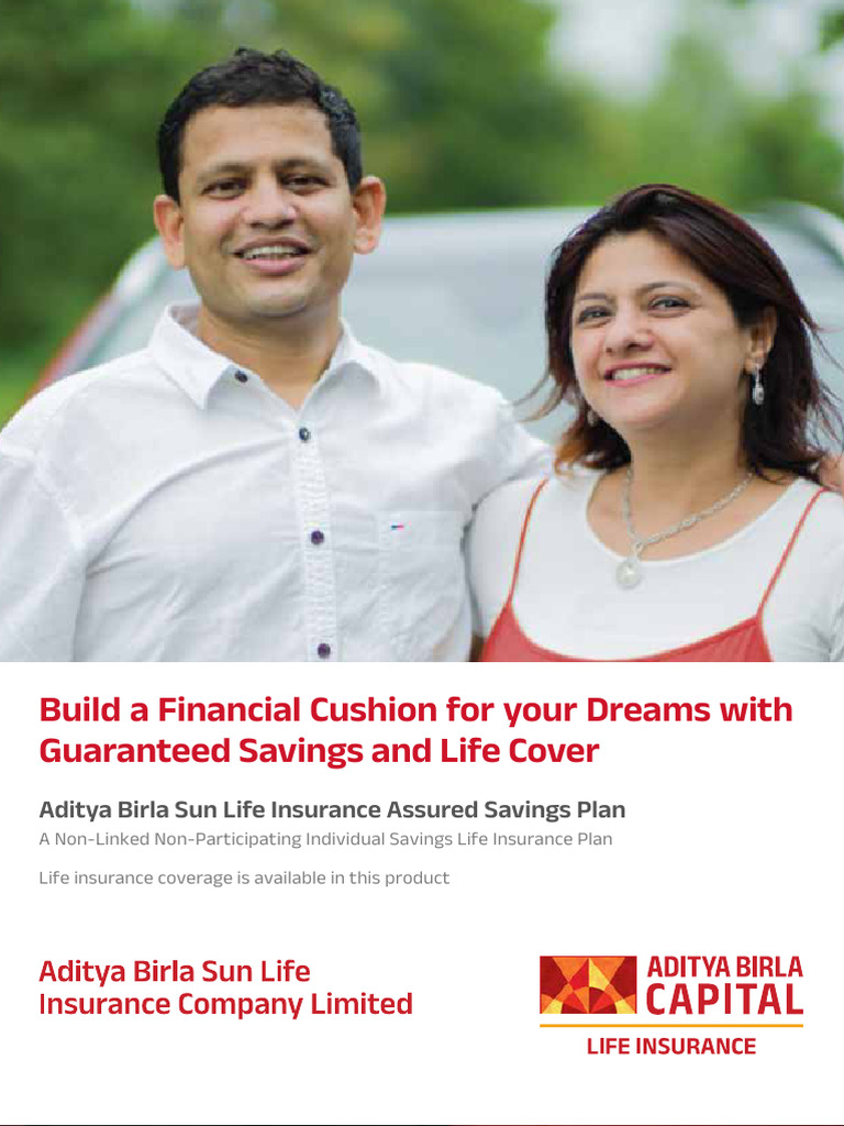 ABSLI Assured Savings Plan V11 Leaflet Web Version Ffe1d78354 | PDF | Insurance | Life Insurance