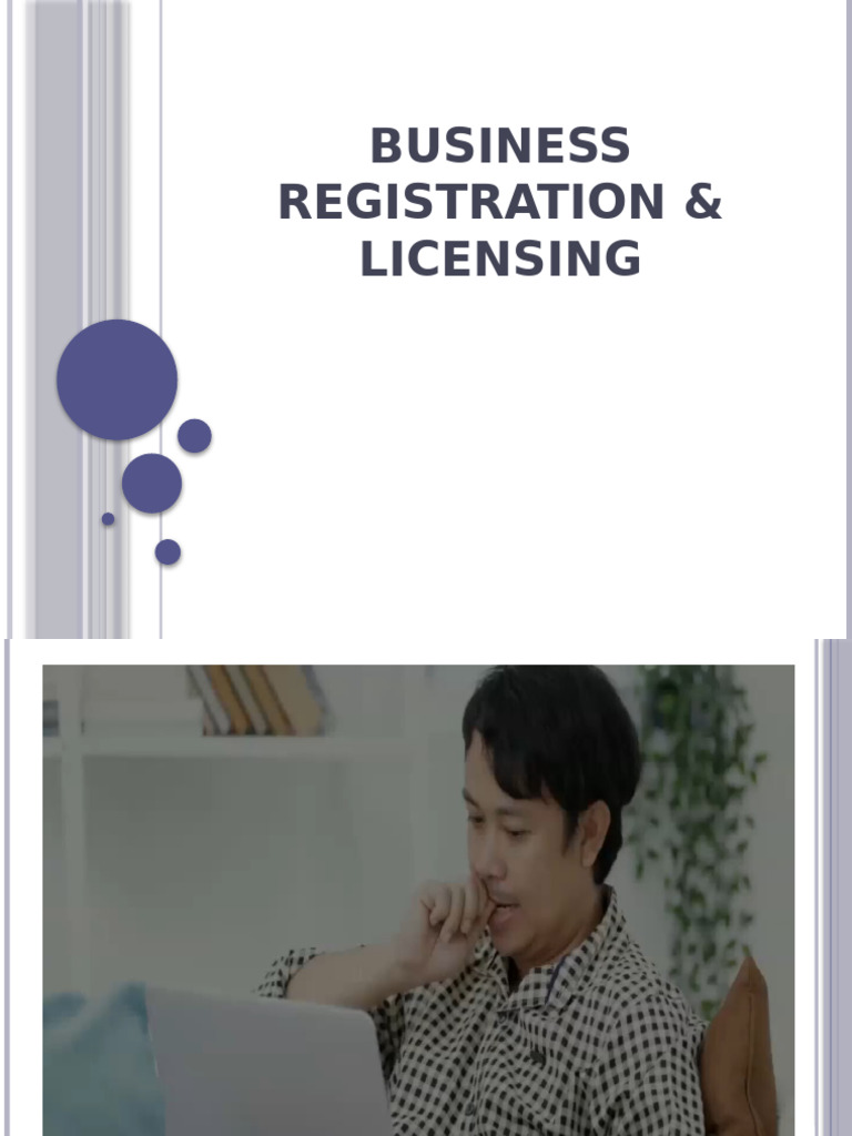 Module6 Business Registration & Licensing | PDF