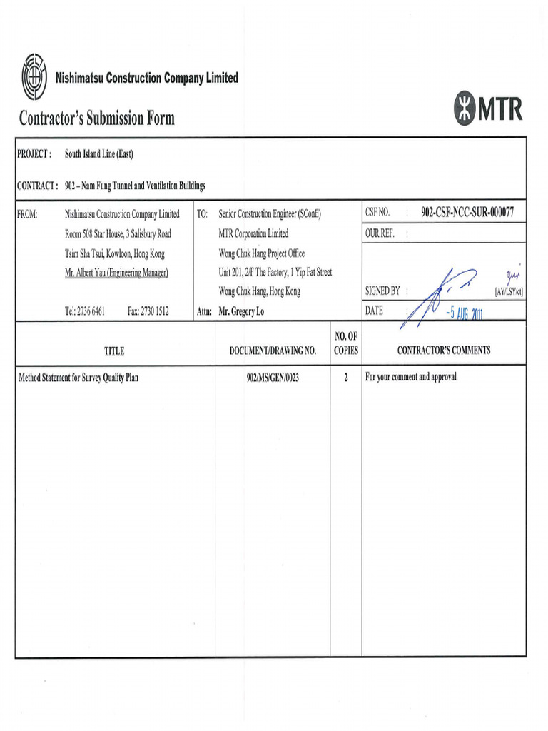 902-Ms-Gen-0023 (CSF-000077) - (Appd) | PDF