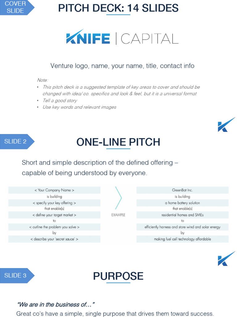 Pitch Deck Template Overview | PDF | Business