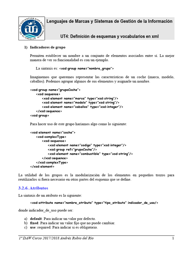 XML6 | PDF | Xml | Lenguaje de marcado
