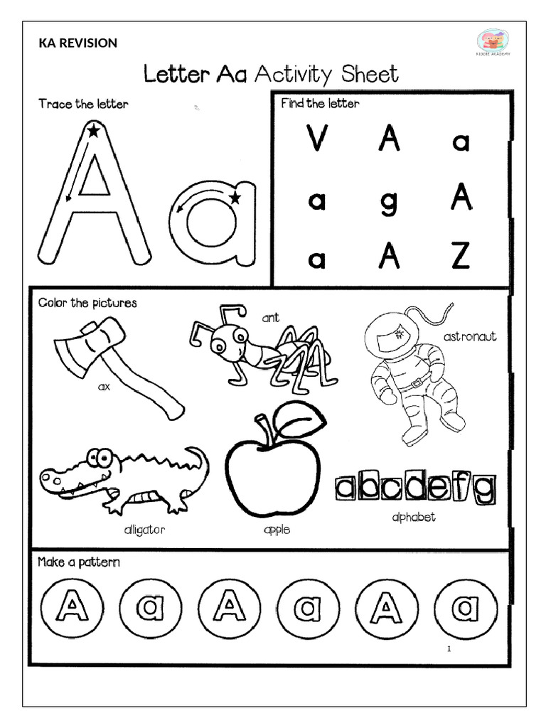 Letter Aa-Zz Activity Sheet | PDF