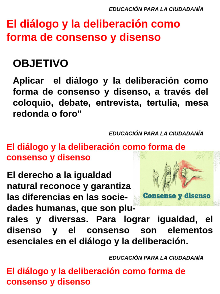 Dial. Delib. Consenso y Disenso-20-12-2024 | PDF