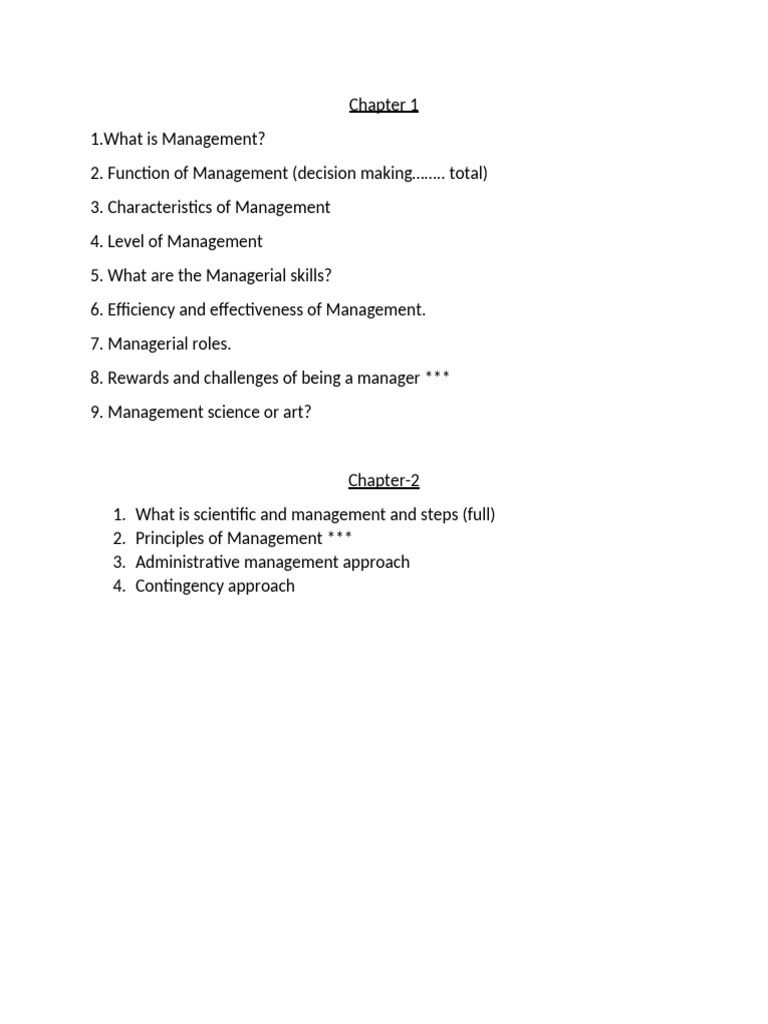 Overview of Management Principles and Functions | PDF