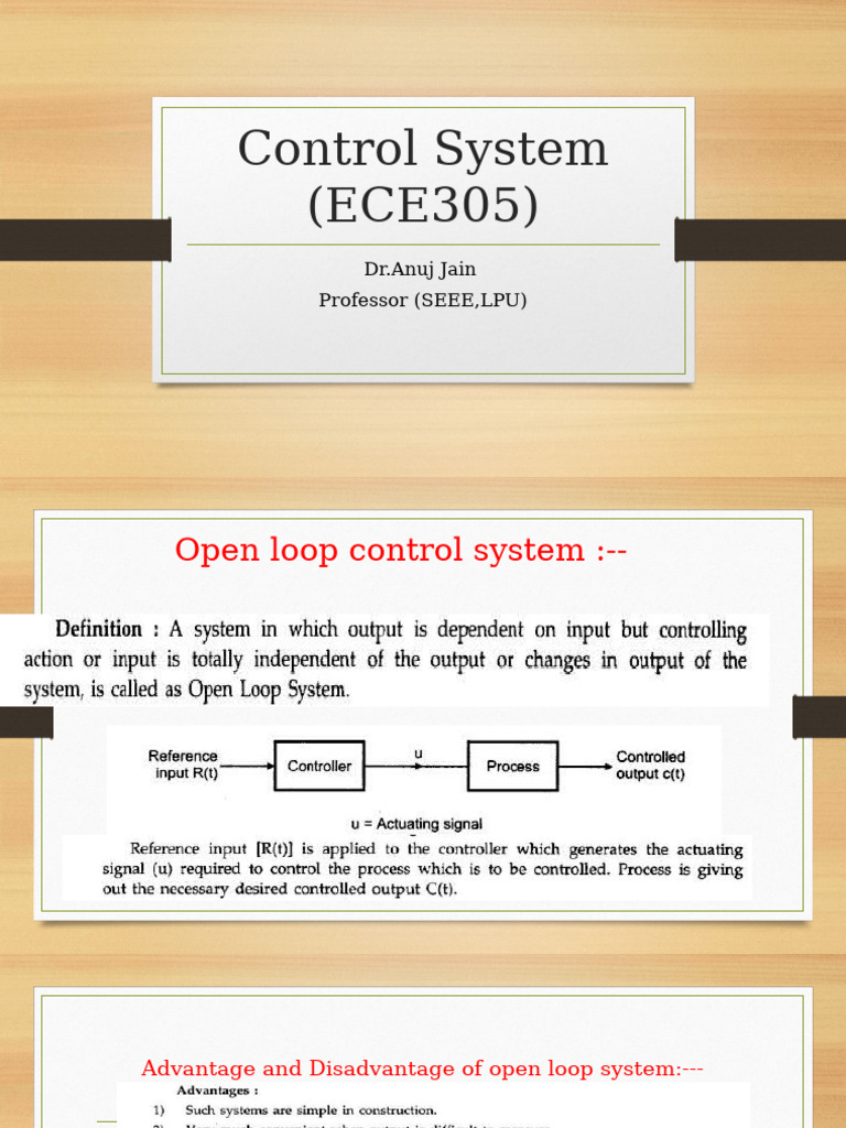 1.1 Open and Closed Loop With Example | PDF