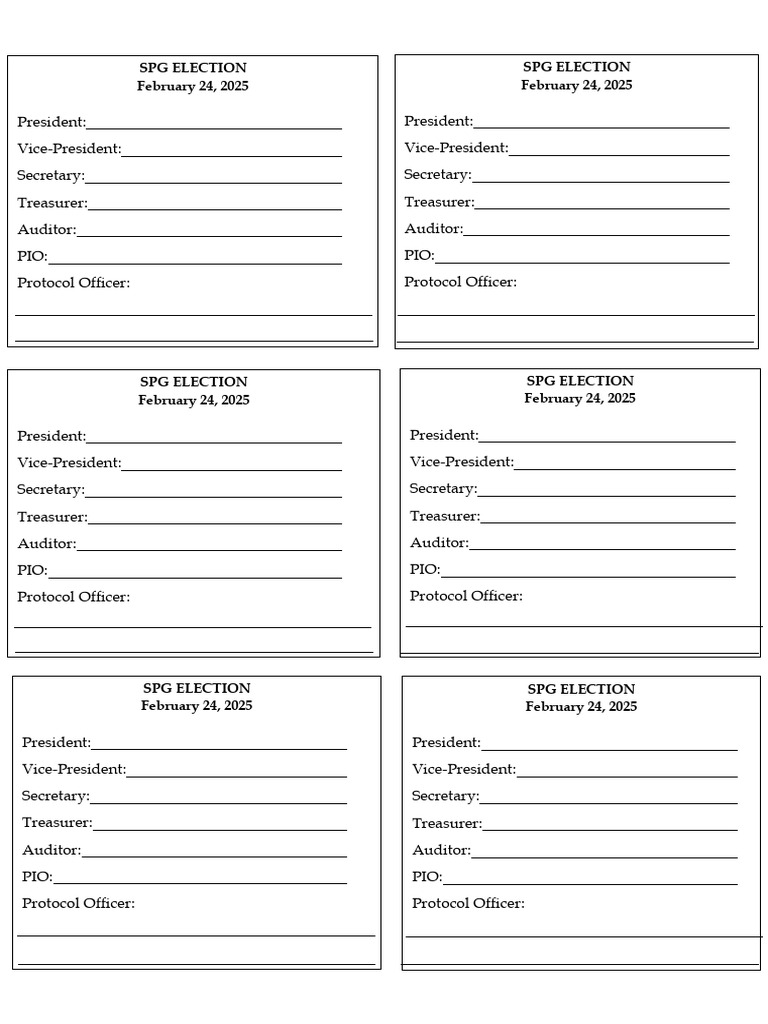 OFFICIAL BALLOT | PDF