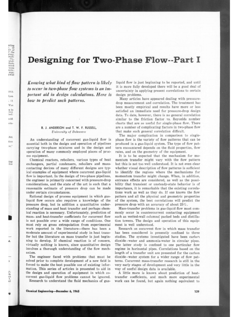Designing for 2 phase flow | PDF