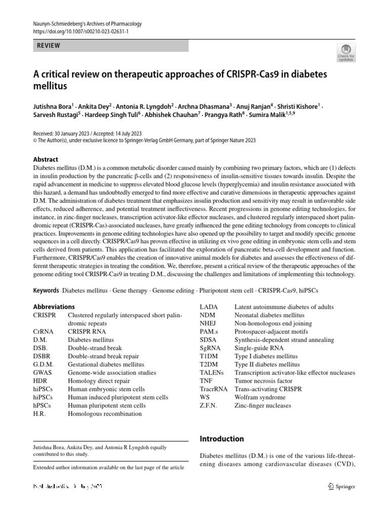 CRISPR‑Cas9_compressed | PDF | Crispr | Dna