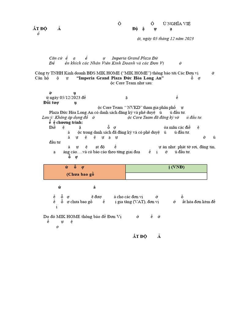 TB H TR Marketing Dành Cho NVKD Thu C Core Team - IDH | PDF