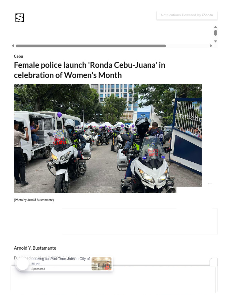 Female Police Launch 'Ronda Cebu-Juana' | PDF | Legal Action | Law ...