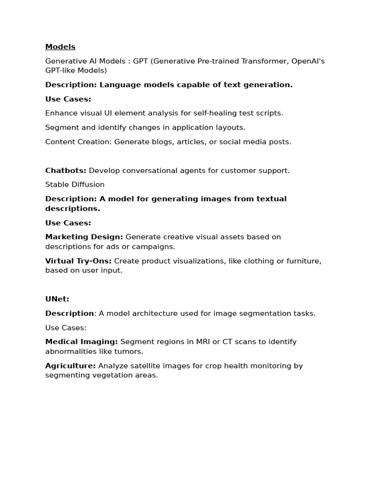 AI - ML Model Documentation | PDF