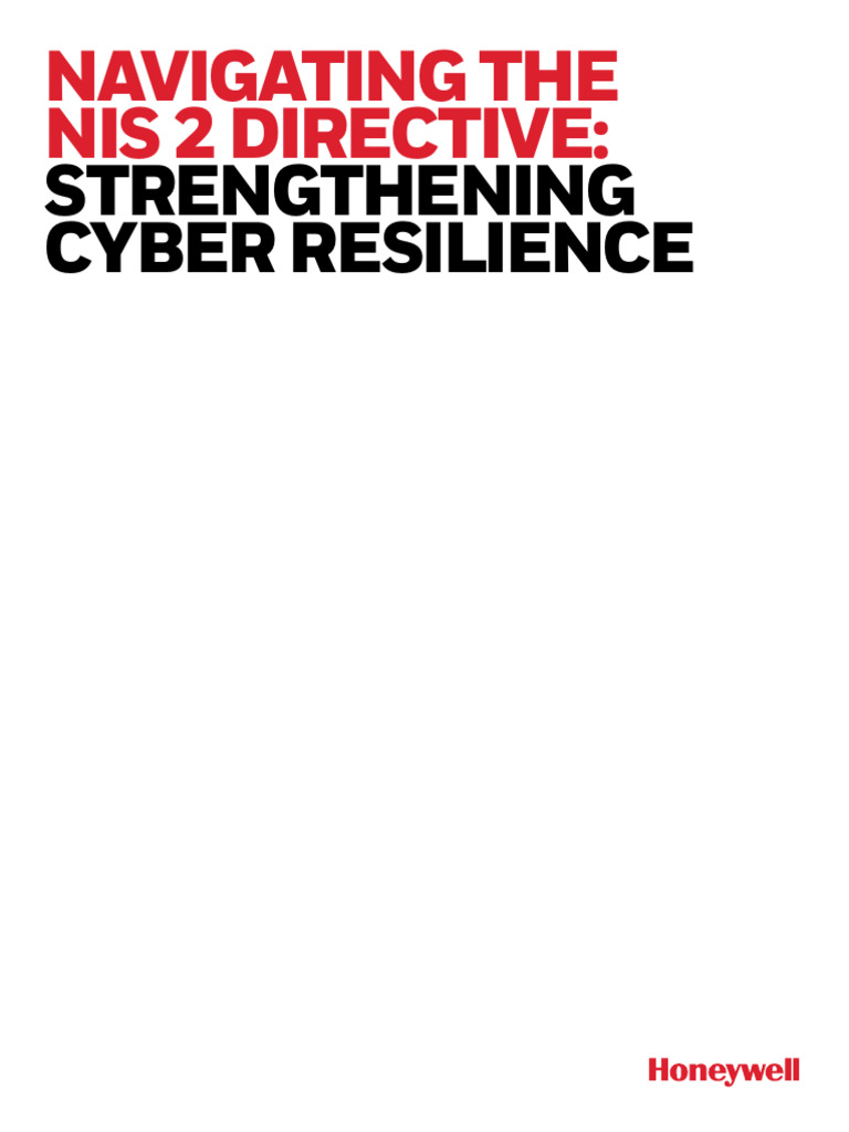 Hon Corp Nis 2 Whitepaper q3 2024 | PDF | Computer Security | Security