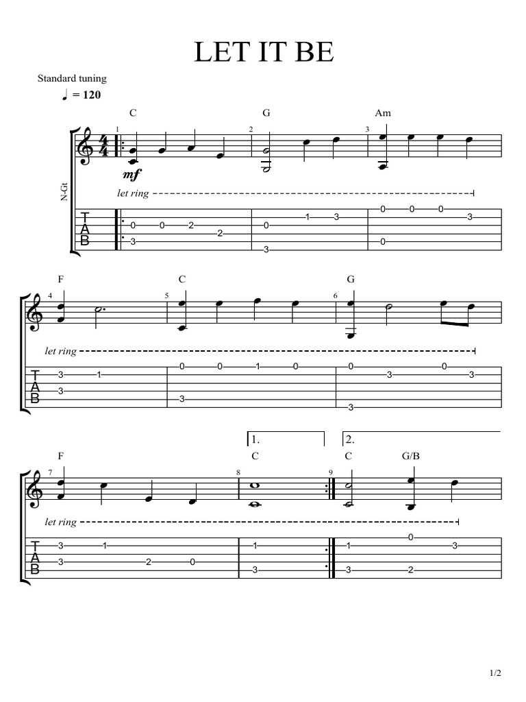 LET IT BE 2音 | PDF