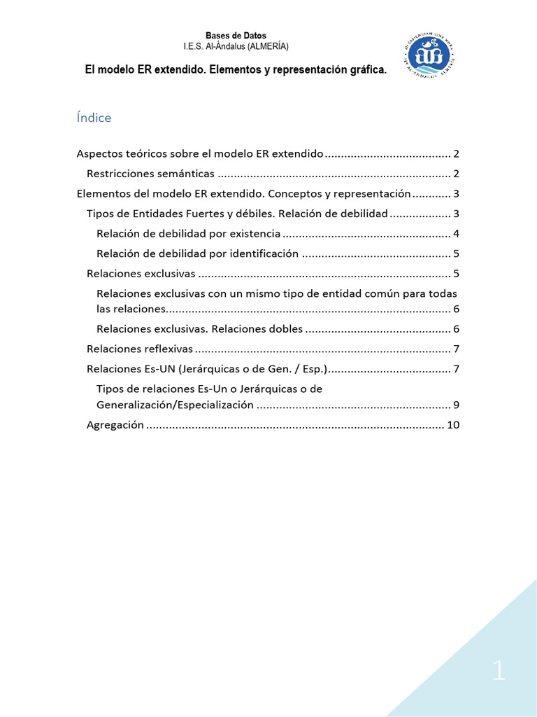 Modelo Er Extendido | PDF | Modelo conceptual